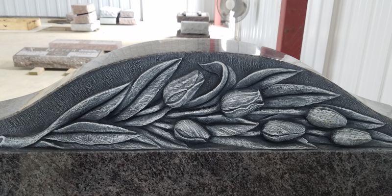 Flower Carvings On Gravestones