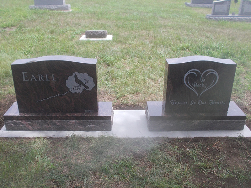 Single Upright Monuments – Family Memorials By Gibson
